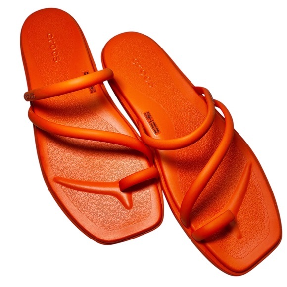 CROCS | Shoes | Crocs Womens Miami Toe Loop Sandal Lava | Poshmark